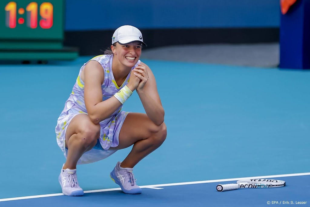 Poolse tennisster Swiatek officieel nummer 1 van de wereld