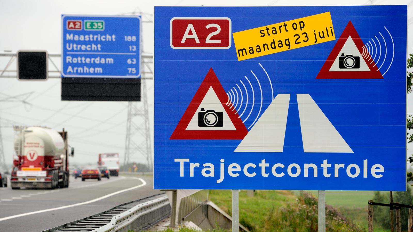 Trajectcontrole A2 staat al jaar uit