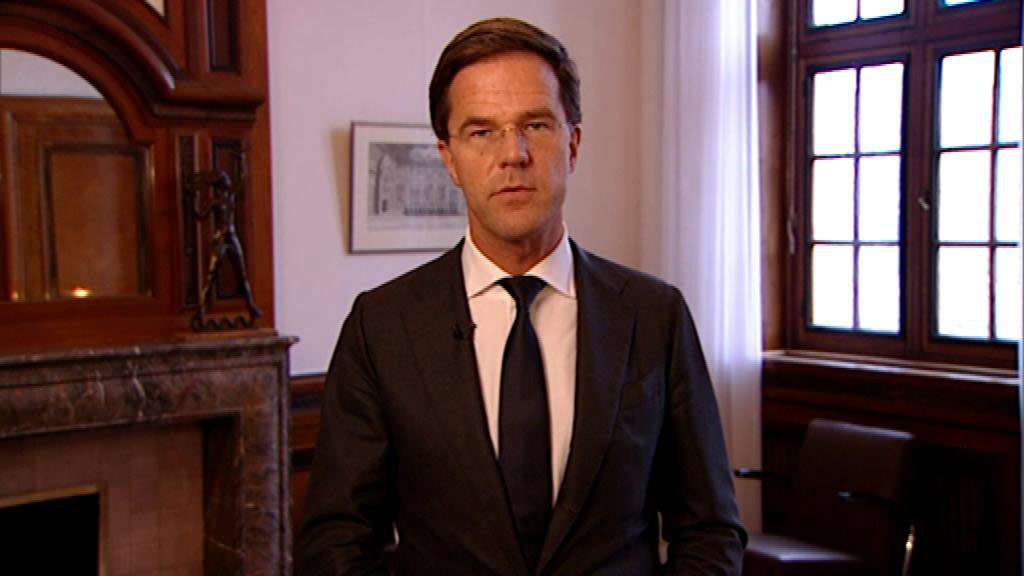 Premier Rutte: Een moment om stil van te worden