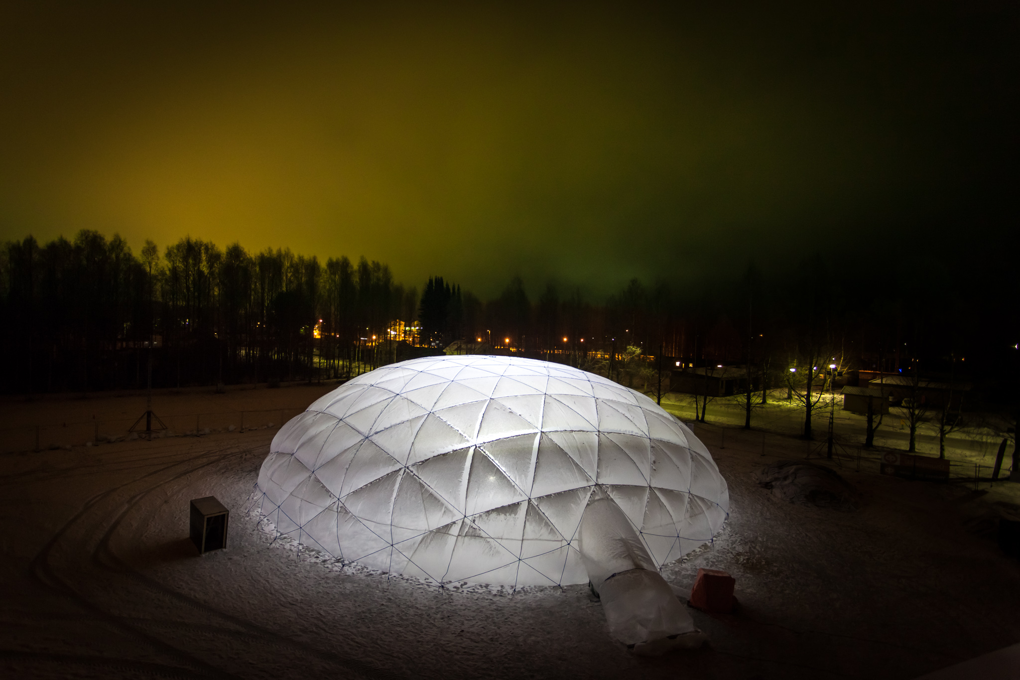 Dit is 'm dan: de grootste ijskoepel ooit