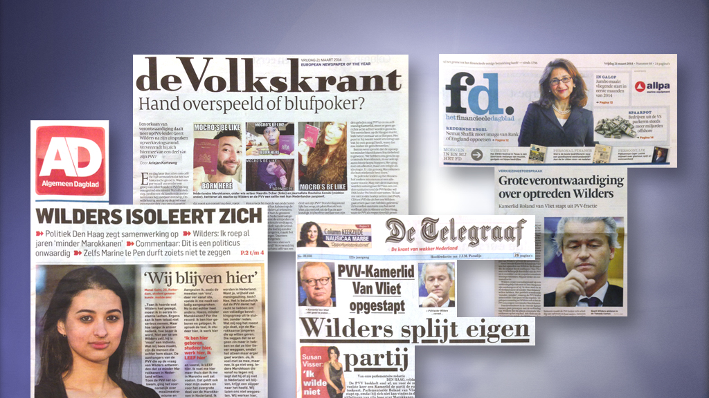 Papieren oplages kranten blijven dalen