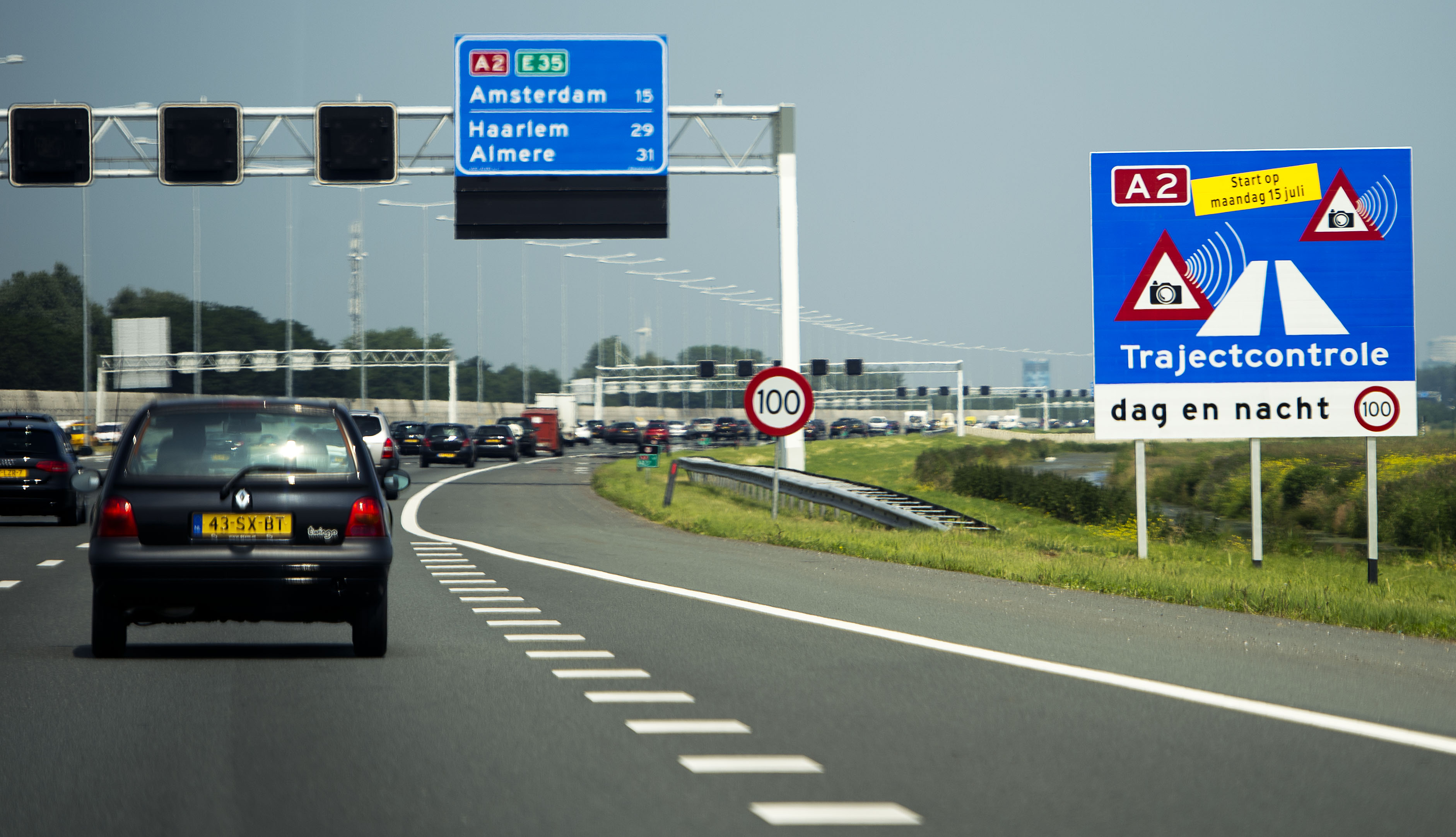 'Gevaarlijke treintjes' door cruisecontrol op A2
