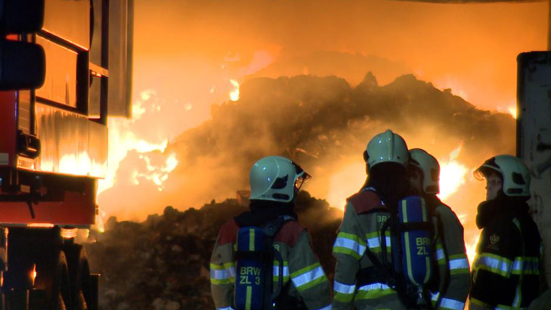 Asbest bij grote brand Kerkrade