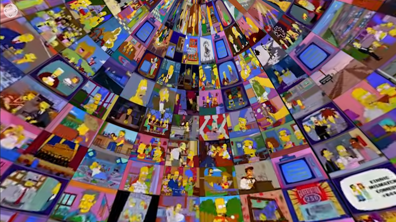 Fan van the Simpsons? Bekijk hier 500 afleveringen, tegelijk, in 360 graden