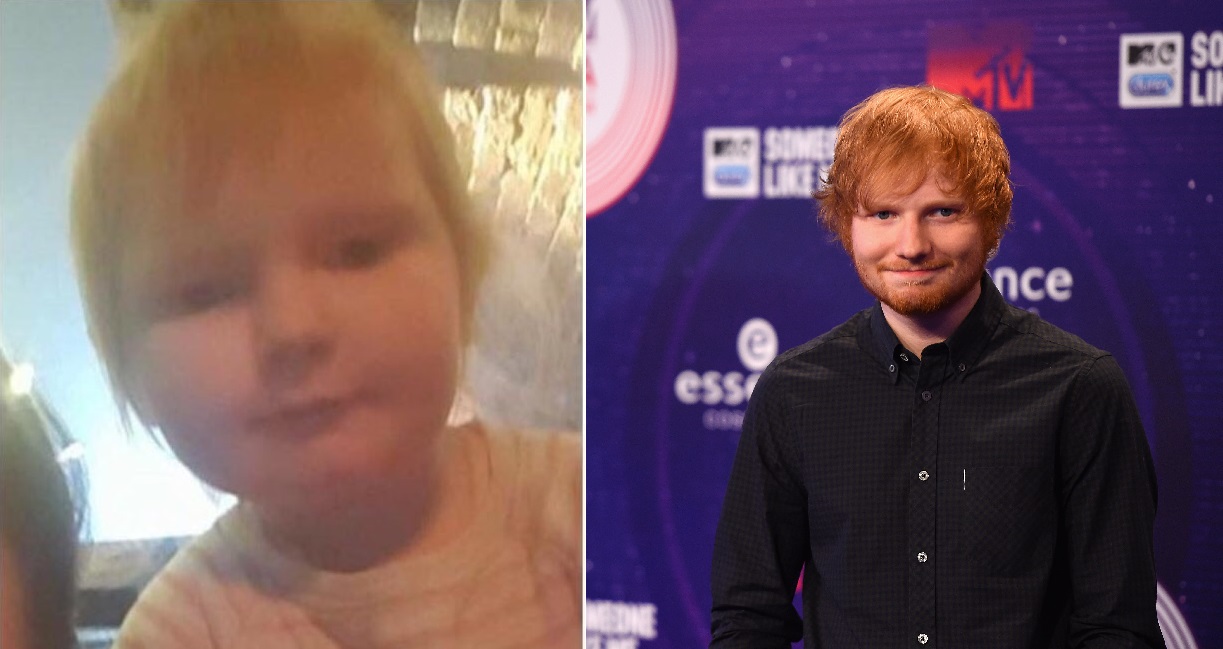 Deze peuter lijkt meer op Ed Sheeran dan Ed Sheeran zelf