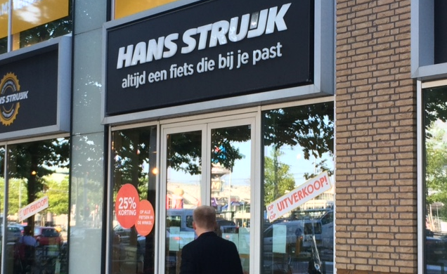 Fietswinkelketen Hans Struijk failliet, honderd man op straat