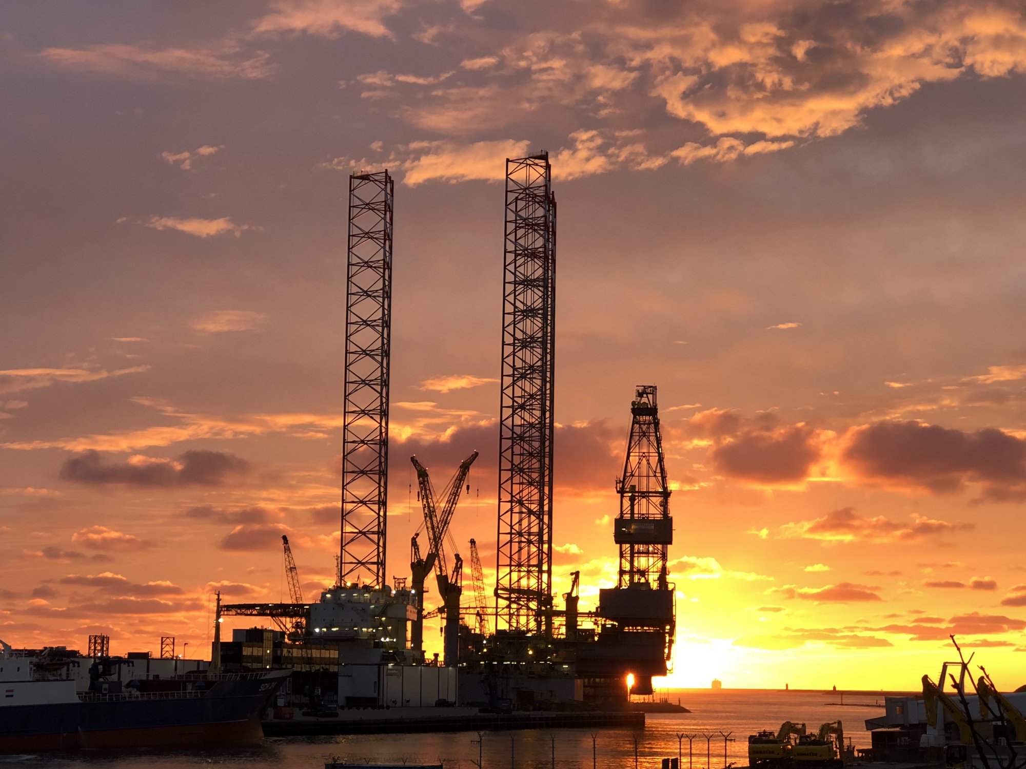 Zonsondergang levert bijzonder mooie plaatjes op