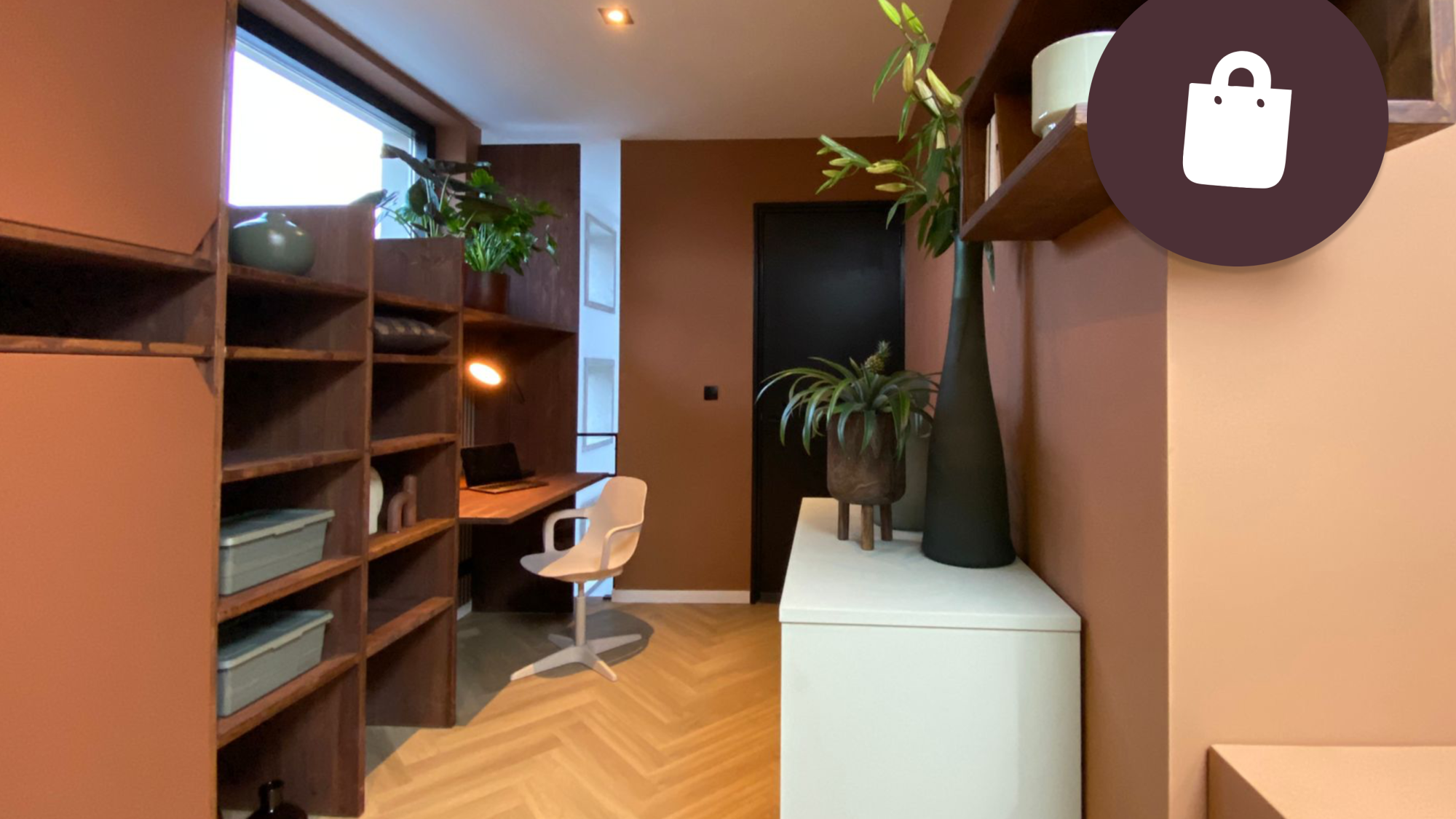 Shop The Look: de sfeervolle overloop met werkplek