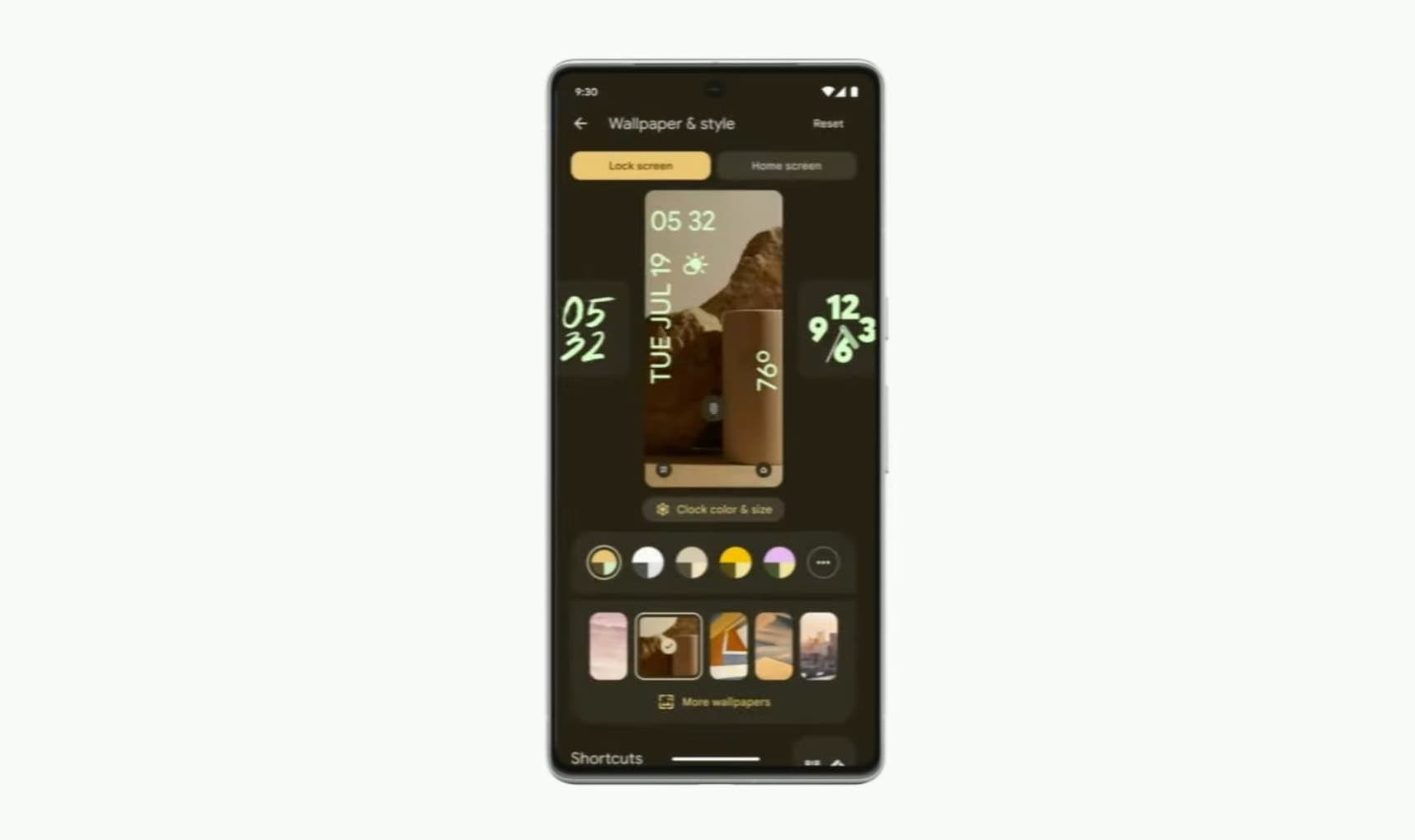 Android 14 krijgt vernieuwd lockscreen en bewegende wallpapers