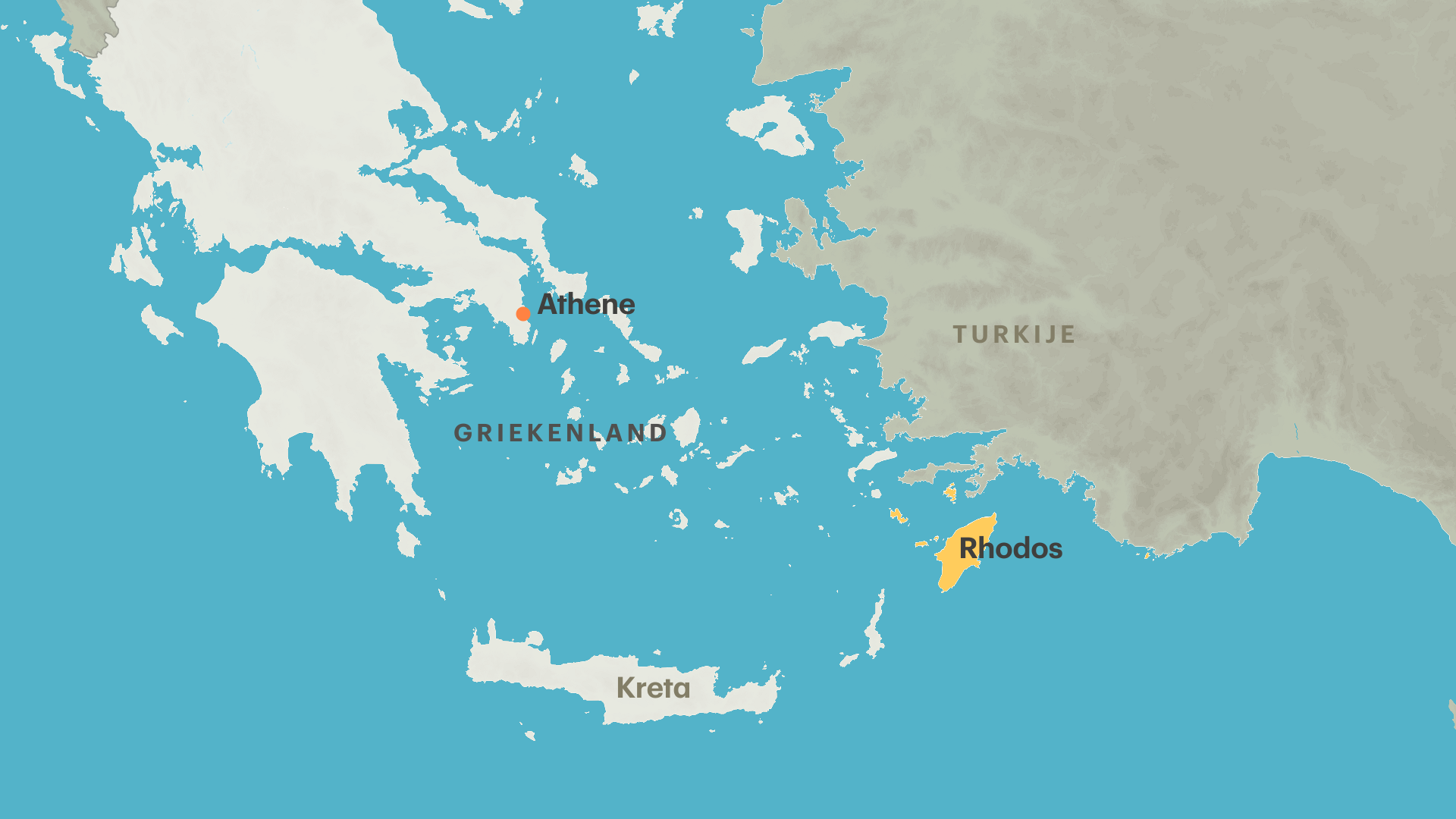 Nederlanders op Rhodos vluchten voor bosbrand: 'Lucht werd oranje'