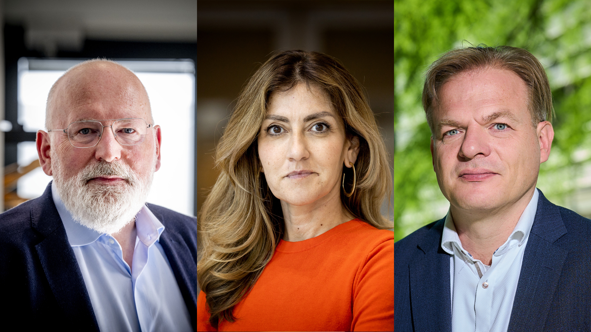 Eerste tv-debat RTL met drie kopstukken: Yeşilgöz, Omtzigt en Timmermans
