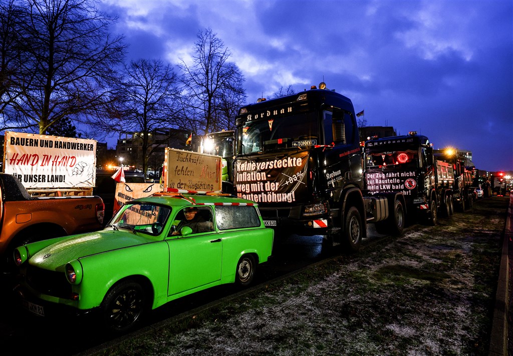 Groot boerenprotest in Berlijn: 3600 tractors blokkeren wegen