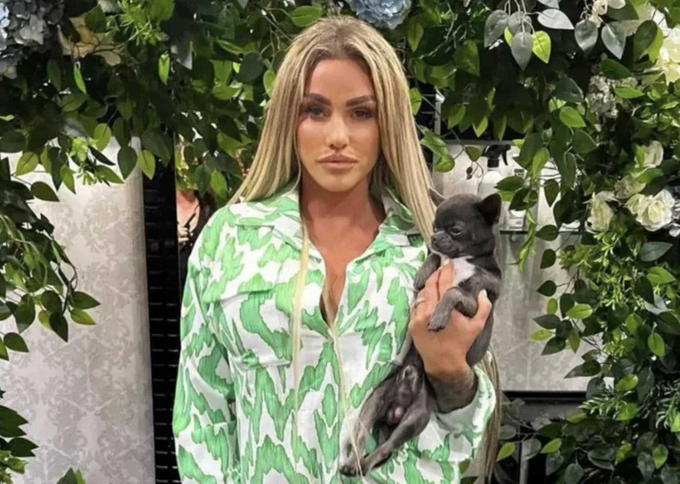 Bizar: Katie Price doet puppy weg: 'Niet schattig genoeg voor Instagram'