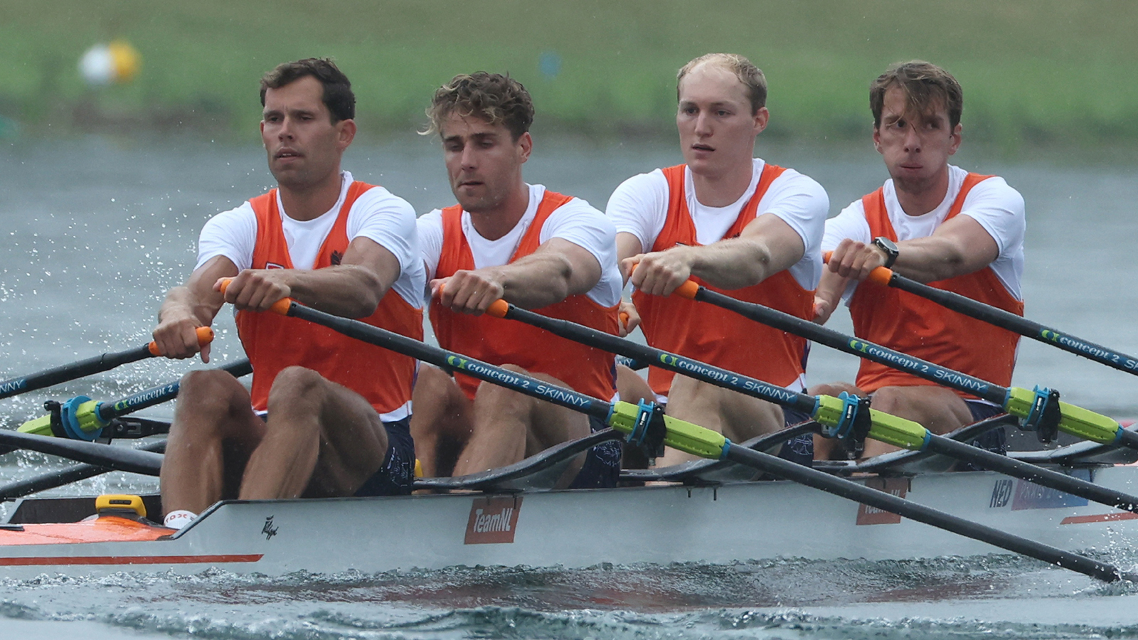 Eindelijk een medaille, en hoe! Goud voor roeiers dubbelvier