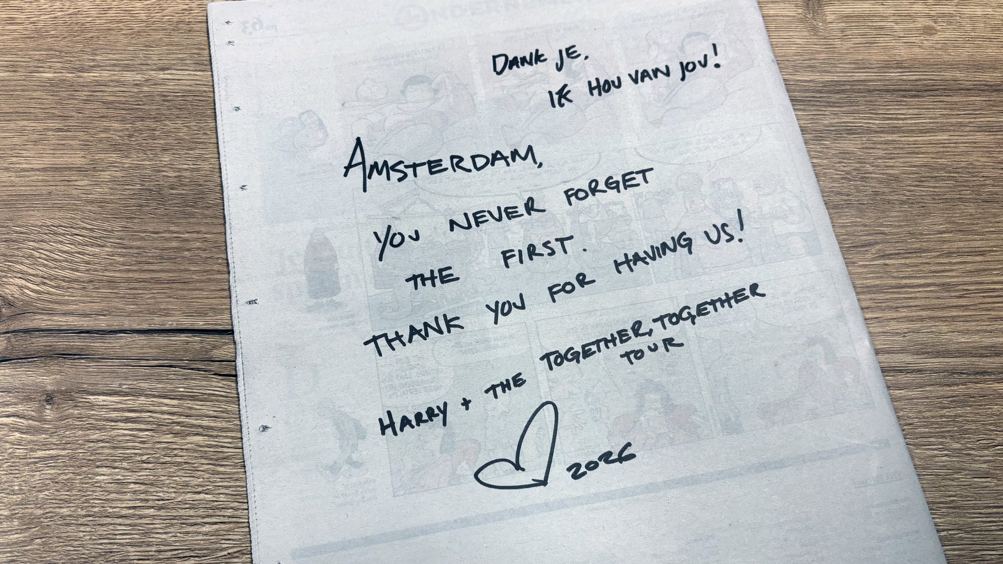 Parool met advertentie Harry Styles voor tientallen euro's aangeboden ...