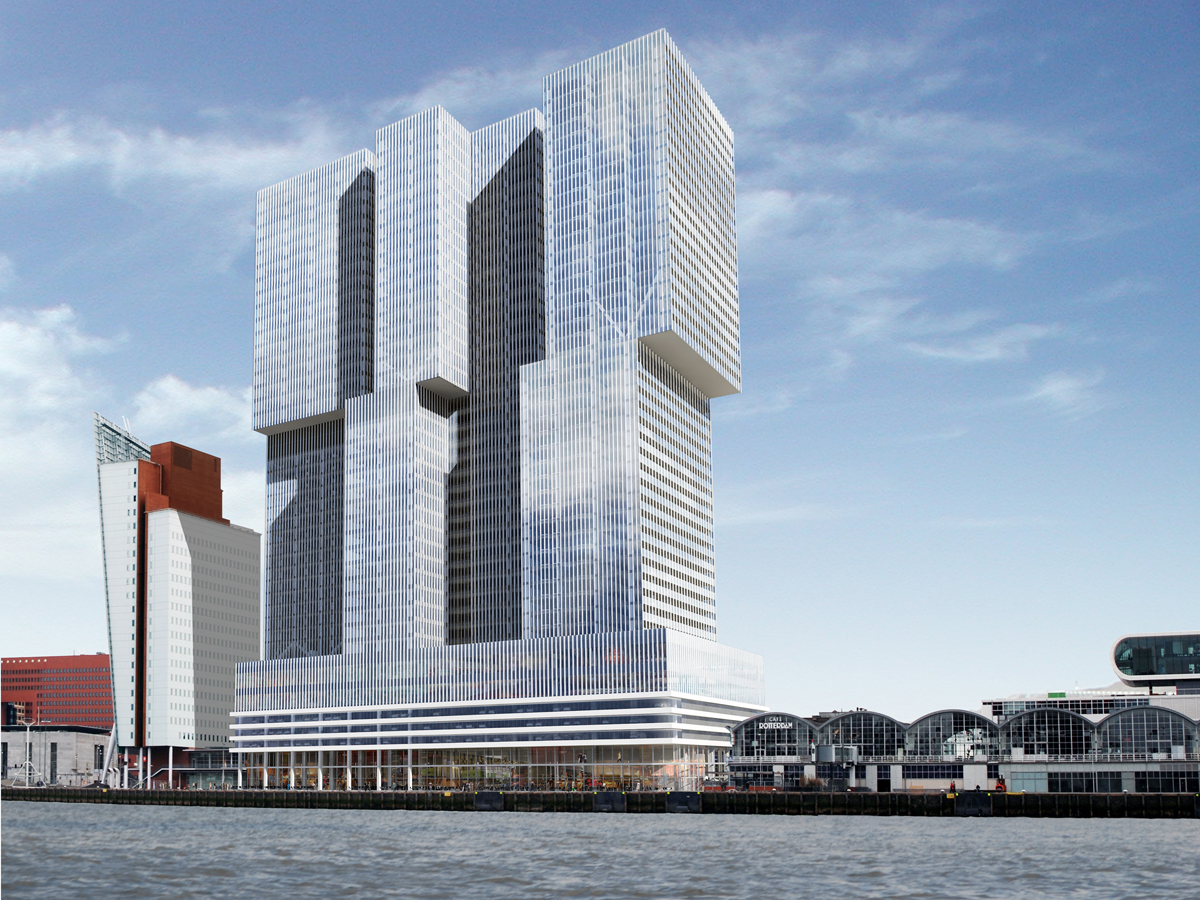 Bouw De Rotterdam bereikt hoogste punt