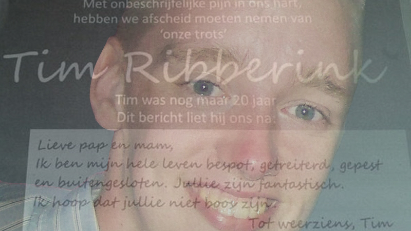 Familie Tim Ribberink: afscheidsbrief echt