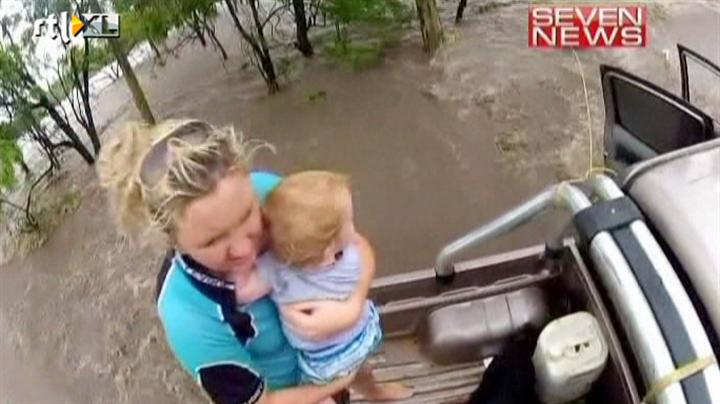 Spectaculaire redding van baby in Australië