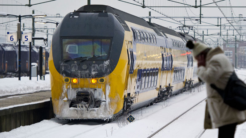 NS spuit deze winter treinen in met antivries